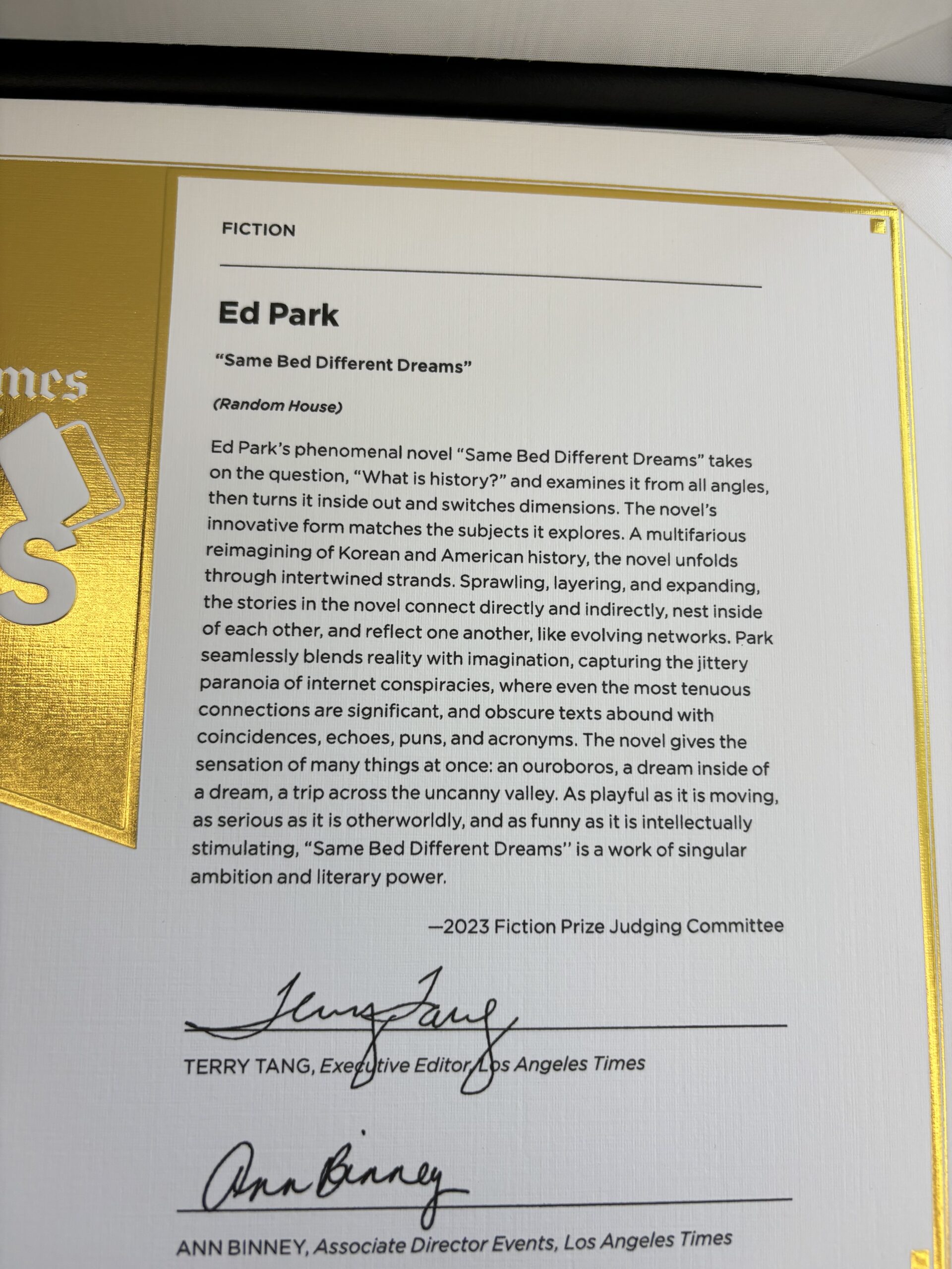 Events – Ed Park